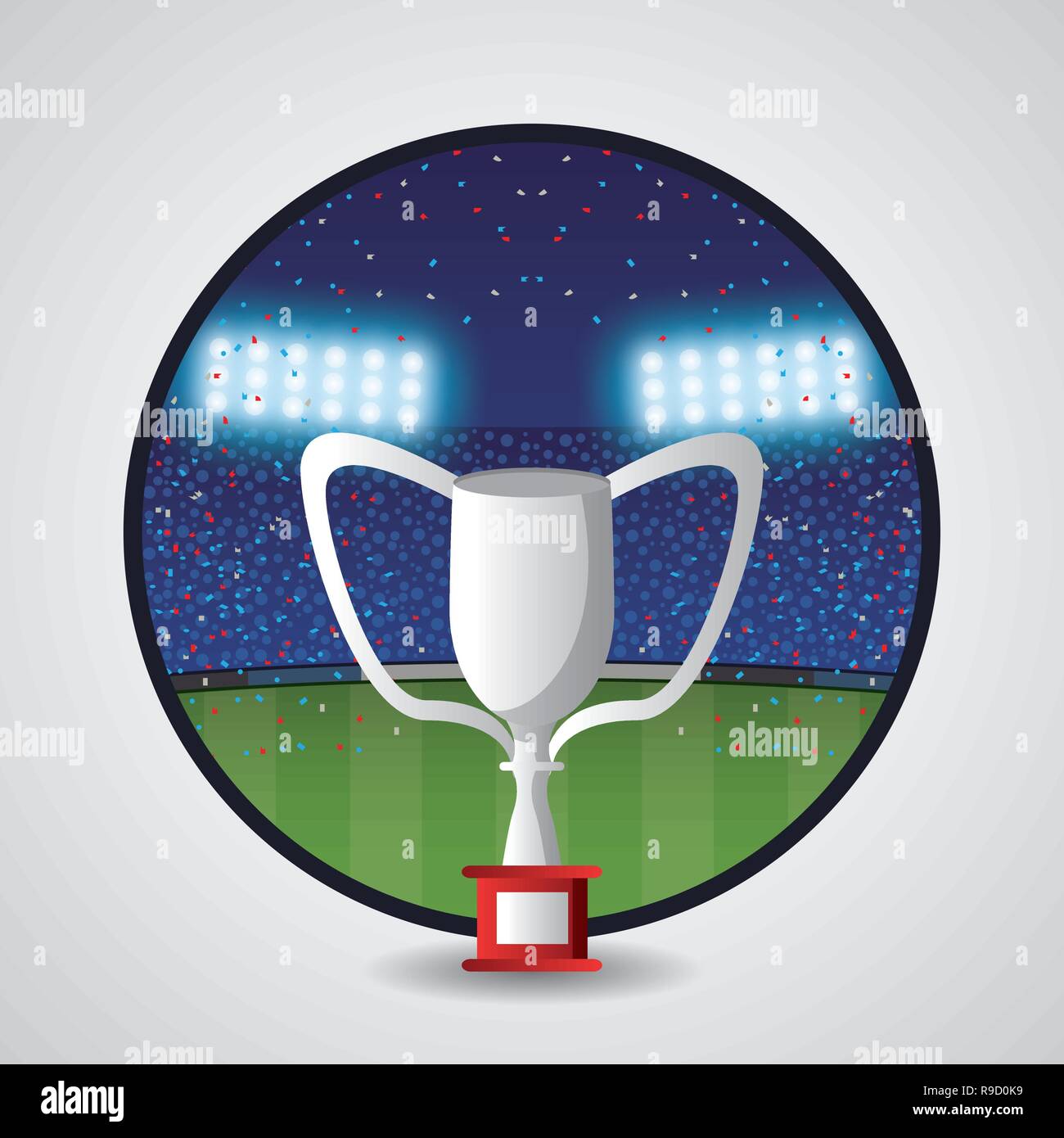 American football trophy Stock Vector Image & Art - Alamy