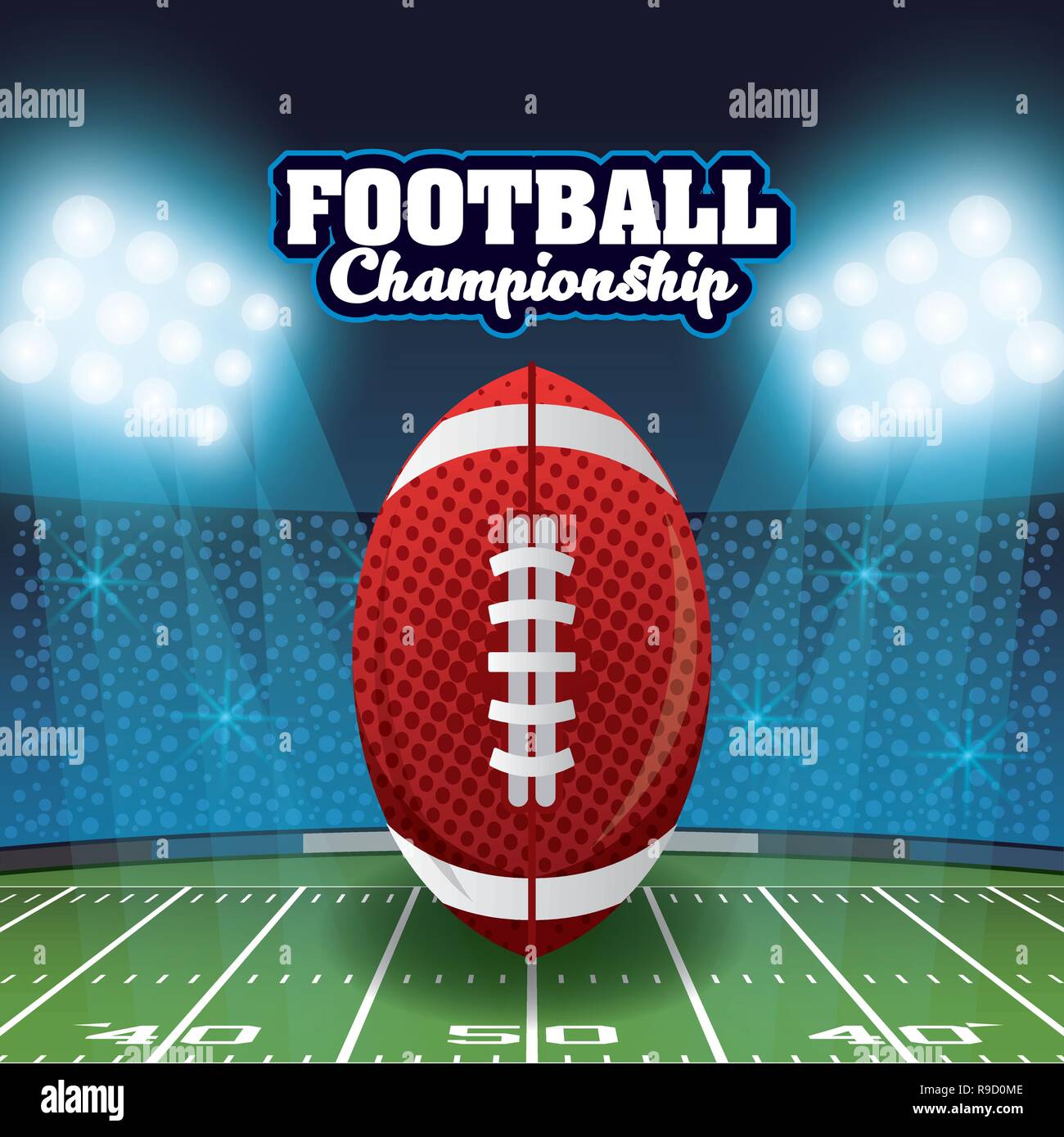American football championship Stock Vector Image & Art - Alamy