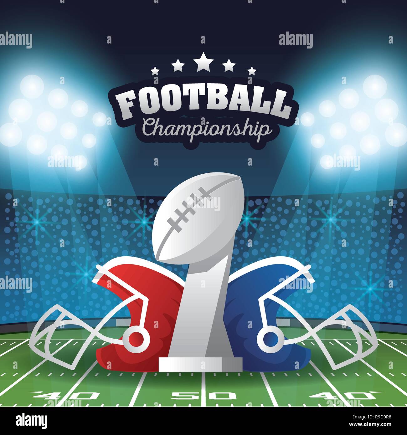 American football championship Stock Vector Image & Art - Alamy