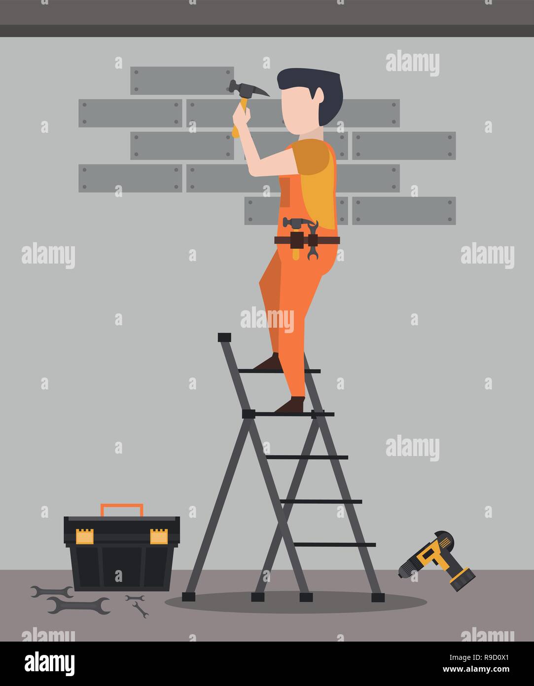 Construction hammer avatar hi-res stock photography and images - Alamy