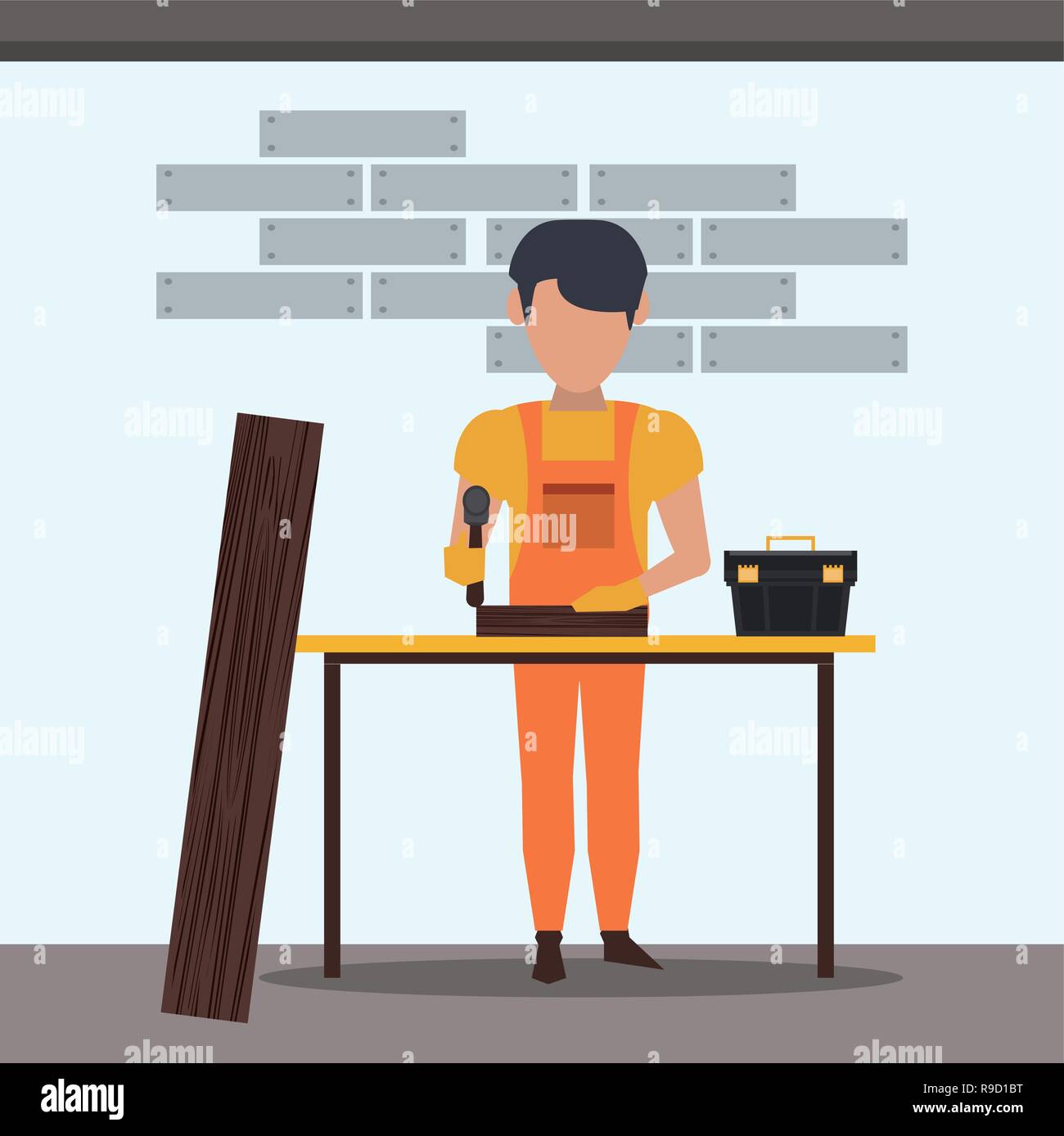 Construction hammer avatar hi-res stock photography and images - Alamy