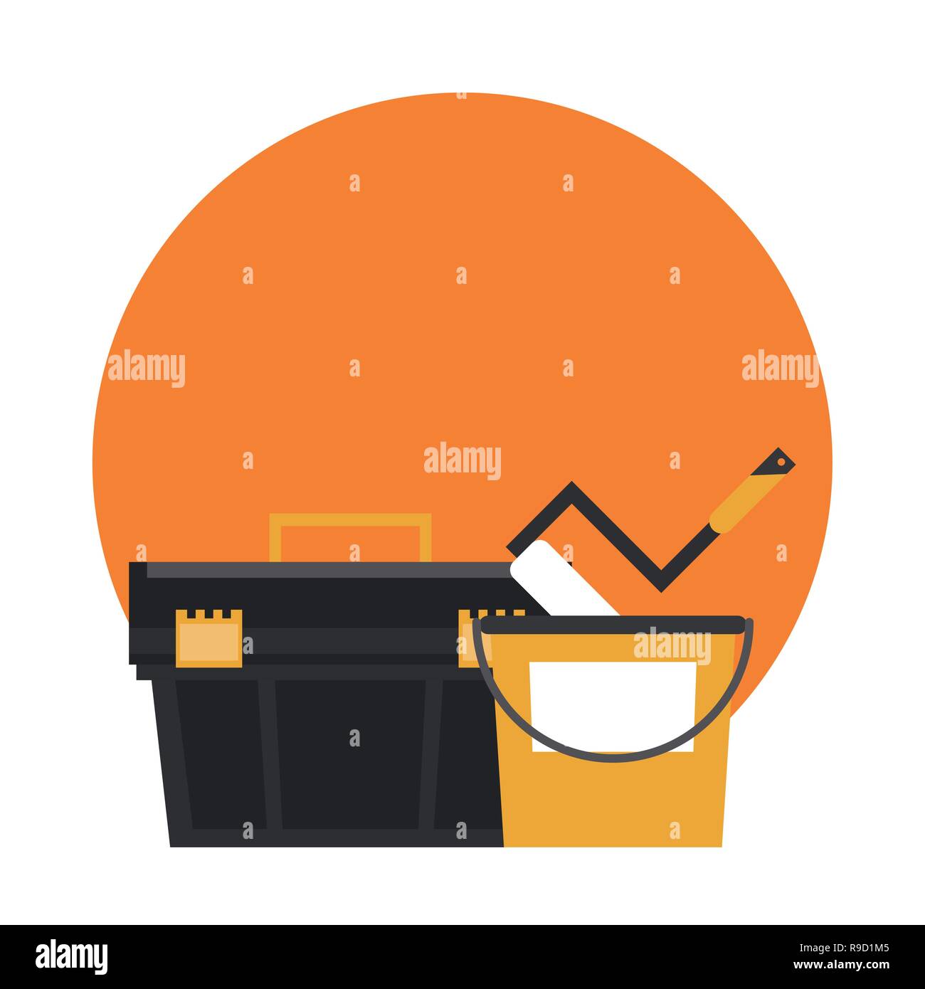 Construction tools round icon Stock Vector Image & Art - Alamy
