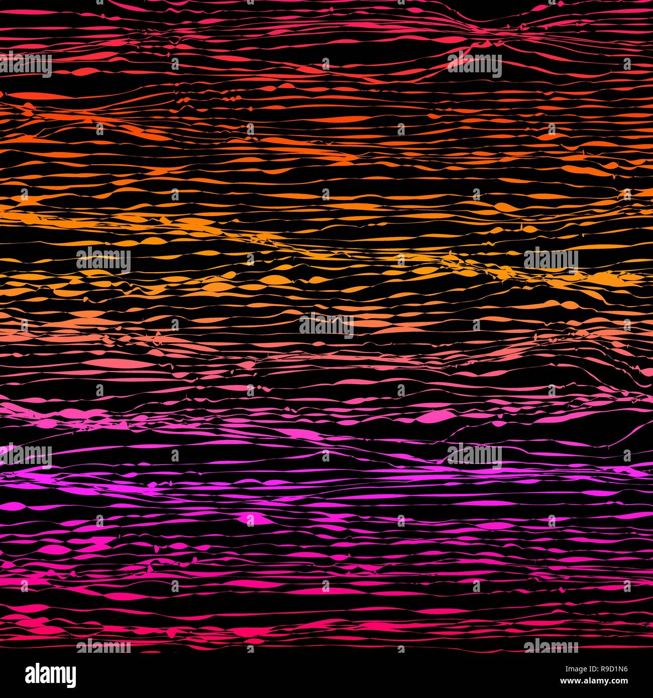 Abstract background with chaotic waves. Vector illustration. Colorful ...