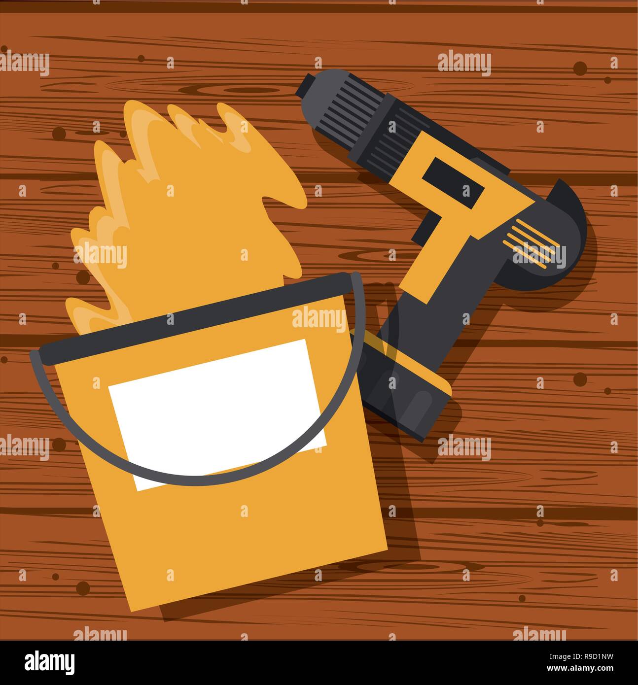 Construction tools cartoons Stock Vector Image & Art - Alamy