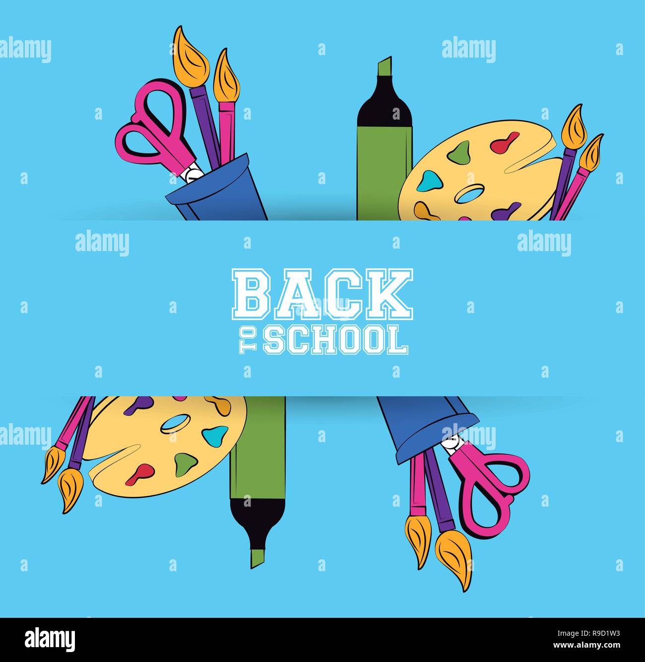 Back to school poster Stock Vector Image & Art - Alamy