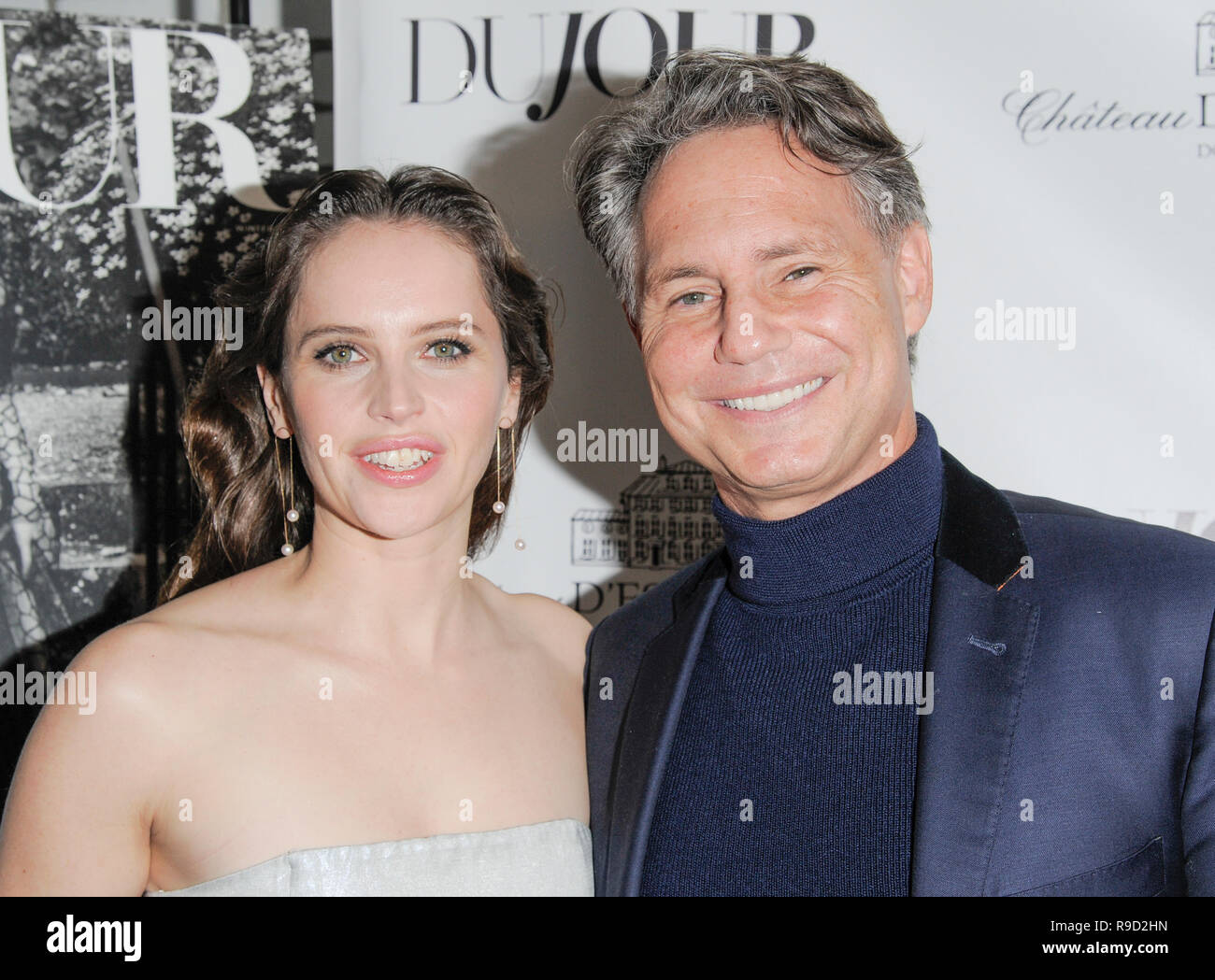 New York, NY - December 17, 2018: Felicity Jones & Jason Binn attend ...