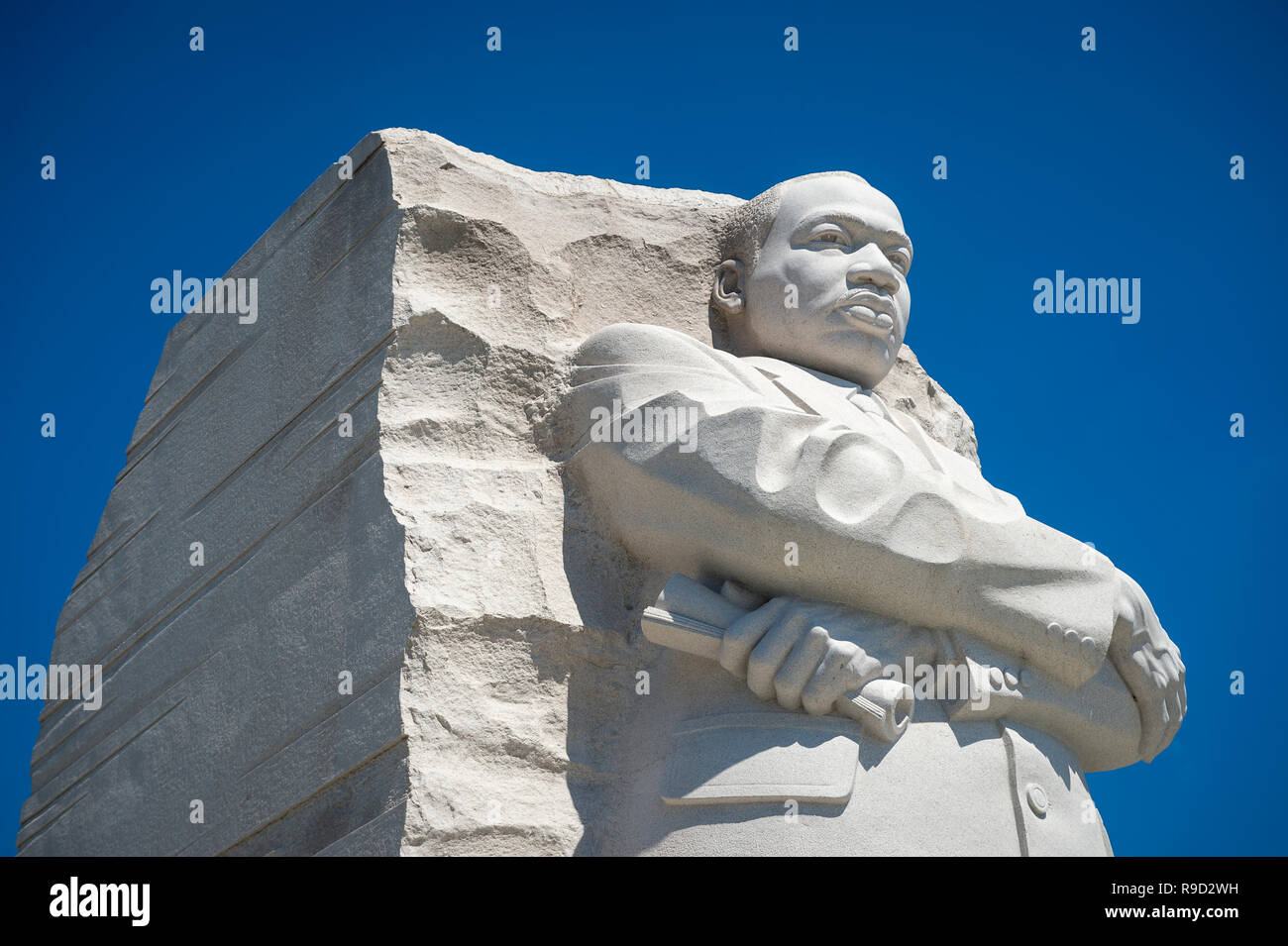WASHINGTON, DC - CIRCA AUGUST, 2018: The marble statue of Dr Martin ...