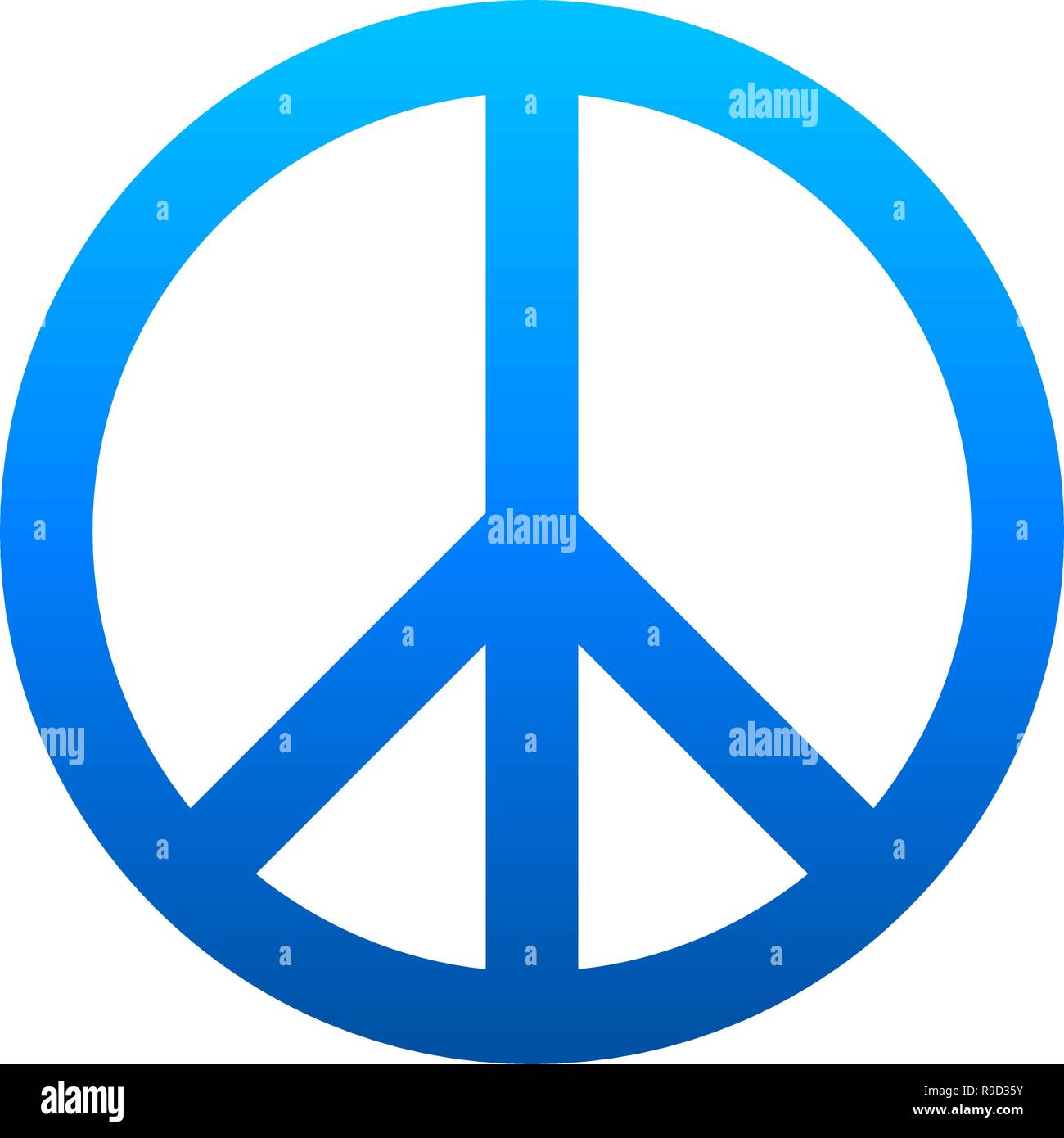Blue peace sign Stock Vector Images - Alamy