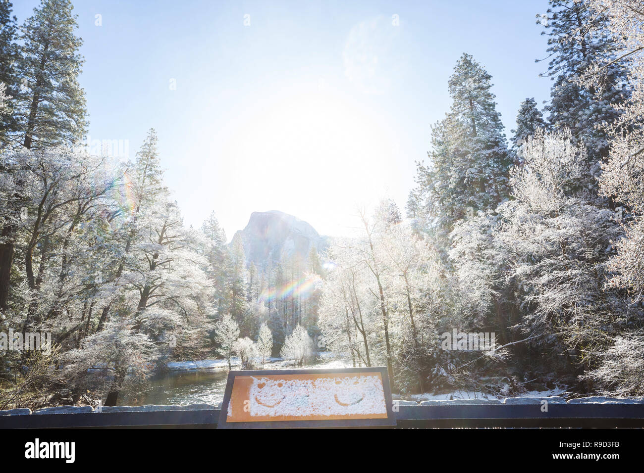 Winter season in Yosemite National Park, California, USA Stock Photo ...