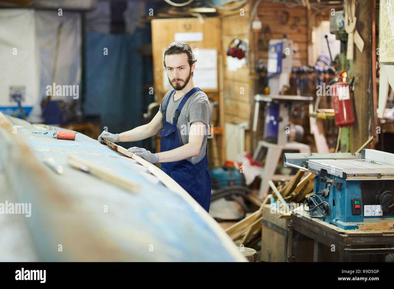 Repairman at work Stock Photo - Alamy