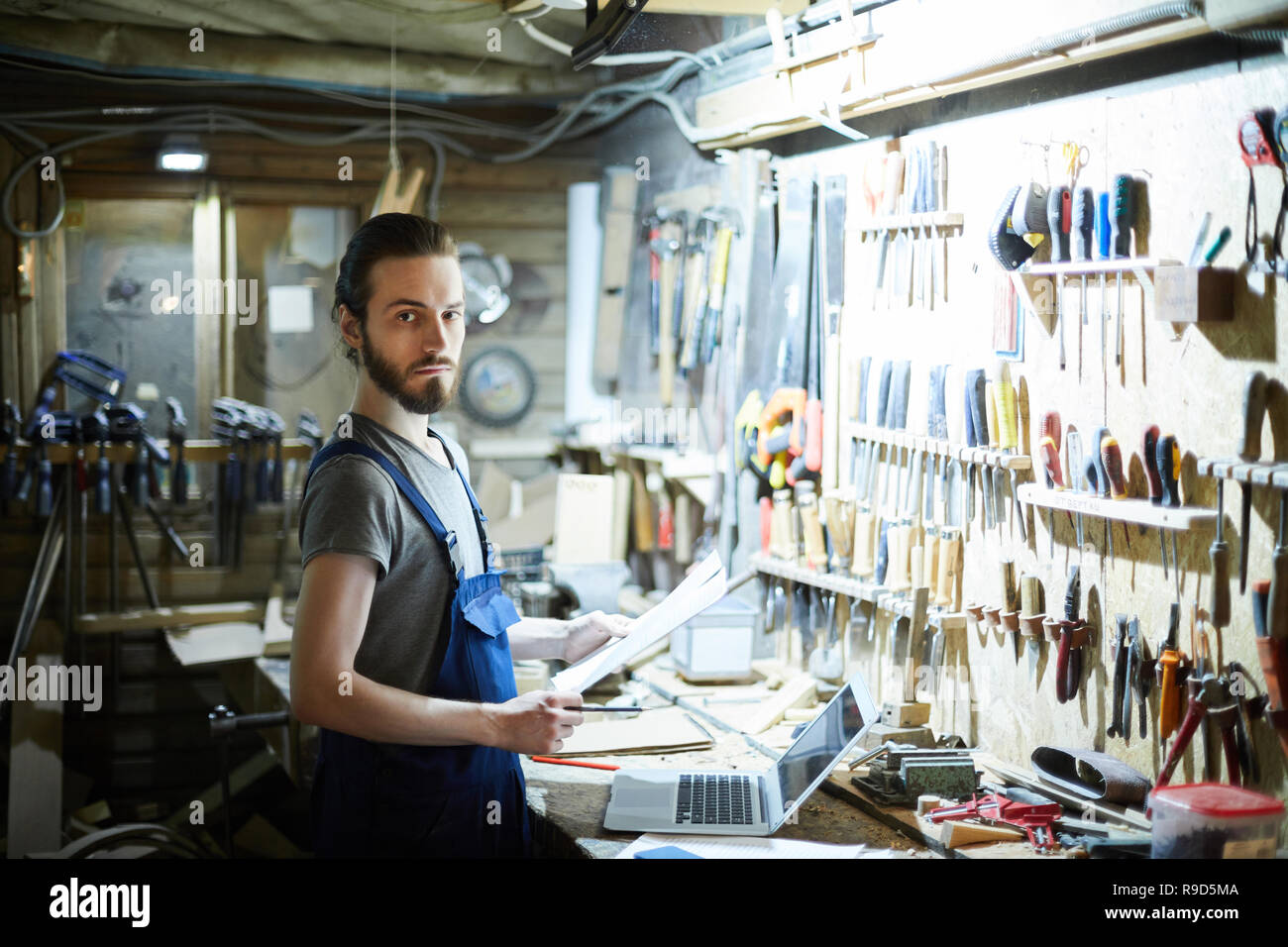 Guy at work Stock Photo - Alamy