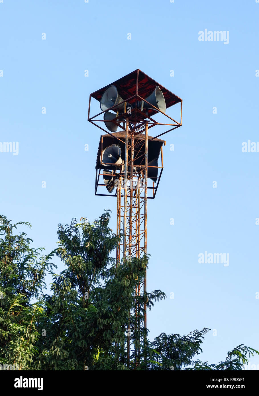 Loud speaker tower hi-res stock photography and images - Alamy