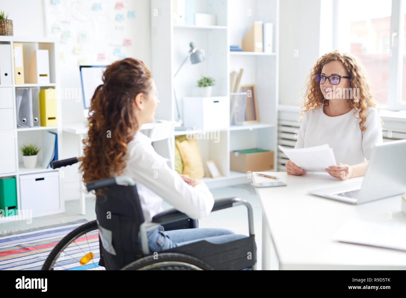 Interview with applicant Stock Photo - Alamy