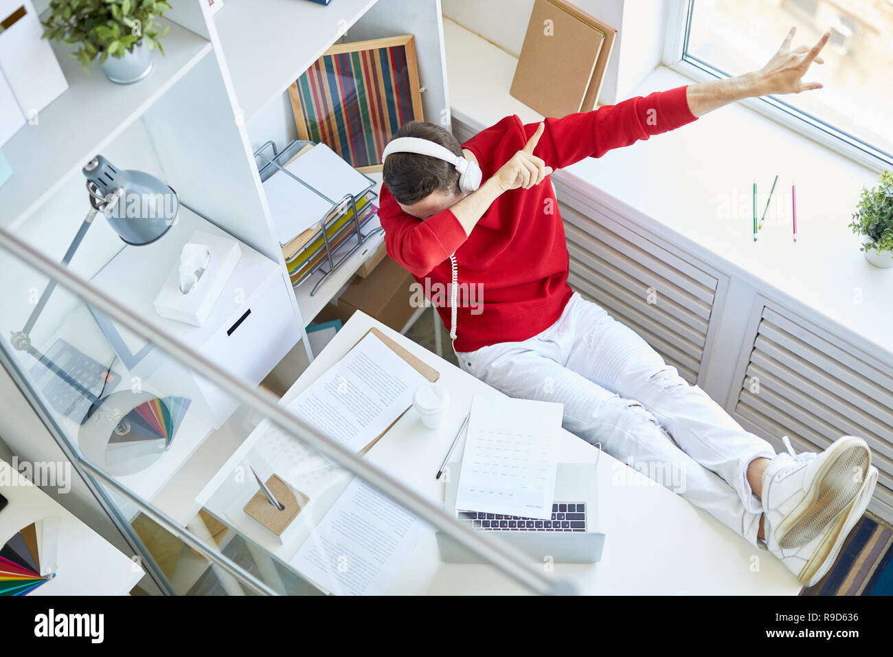 Working with music Stock Photo - Alamy