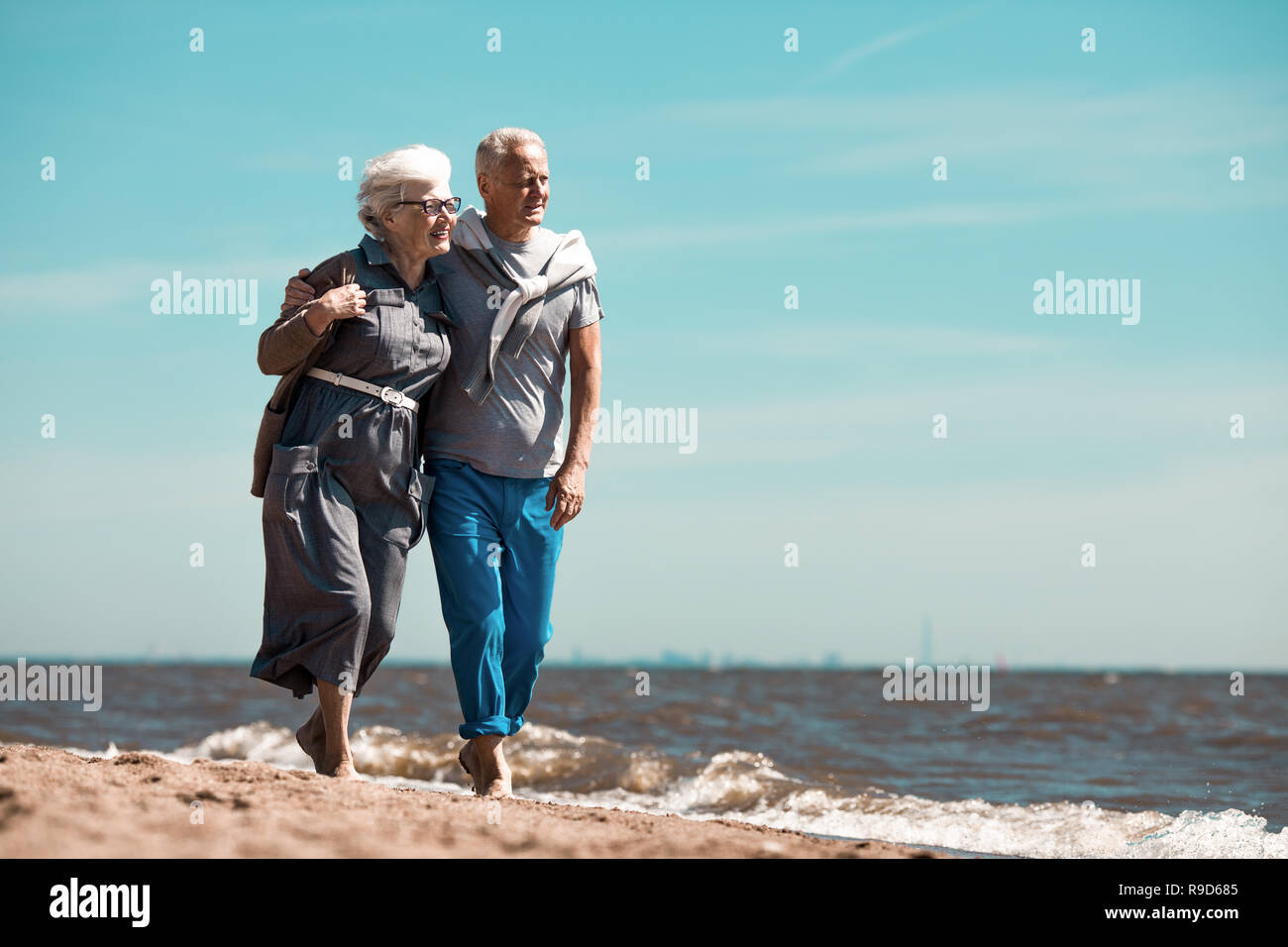 Walk on beach Stock Photo - Alamy