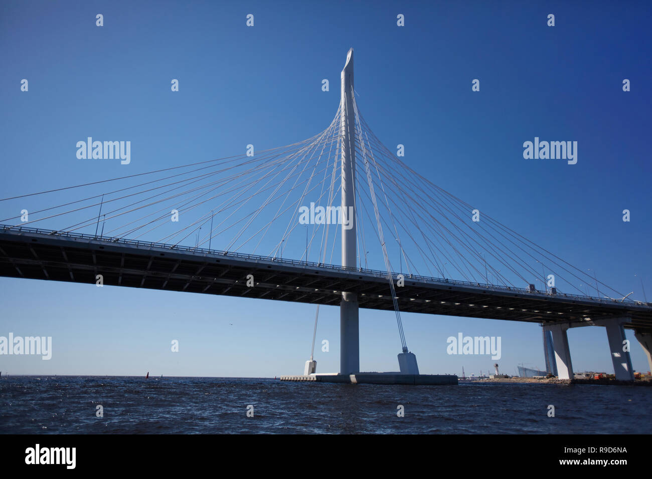 High modern bridge Stock Photo - Alamy