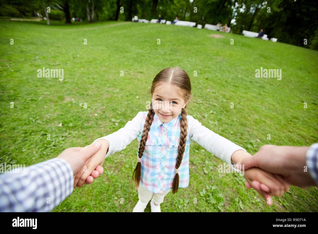 Chilling with parents Stock Photo - Alamy