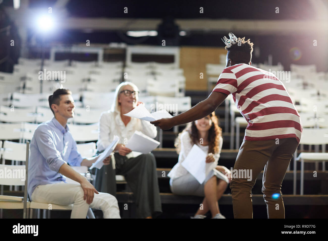 Performance for audience Stock Photo - Alamy
