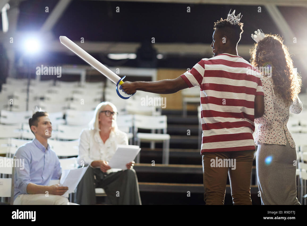 Performing on stage Stock Photo - Alamy