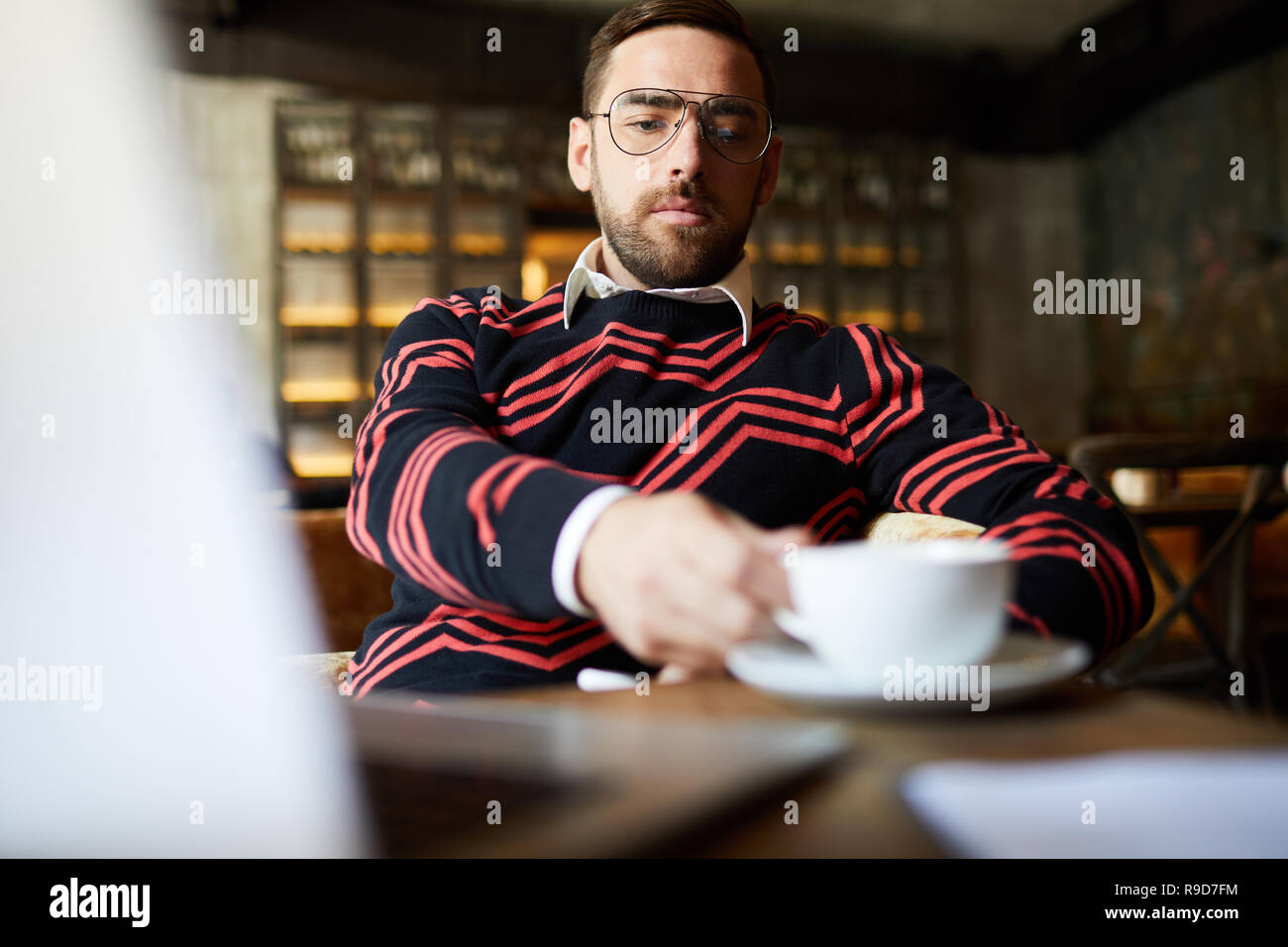 Man in cafe hi-res stock photography and images - Alamy