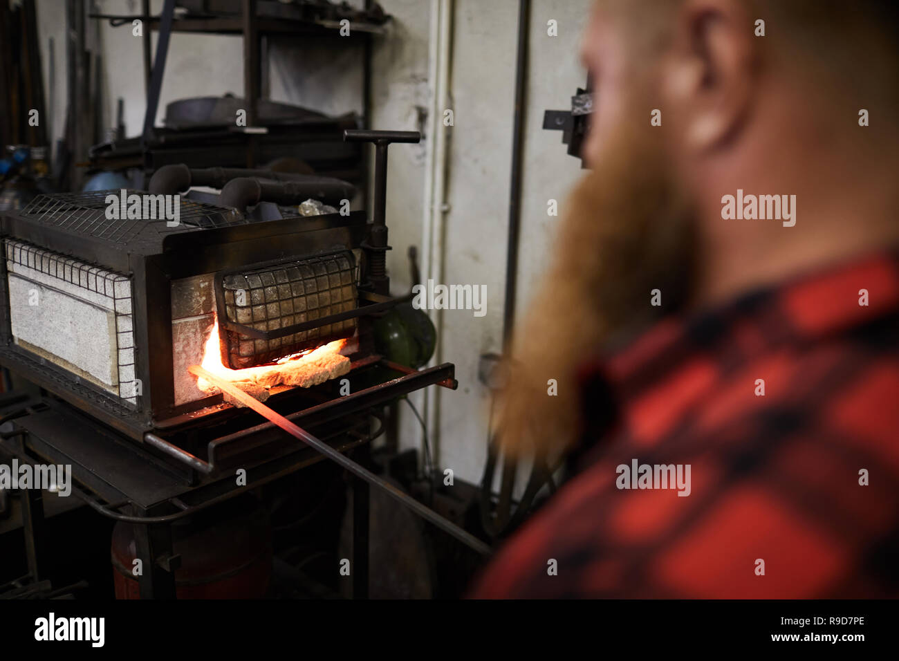 Iron on fire Stock Photo - Alamy