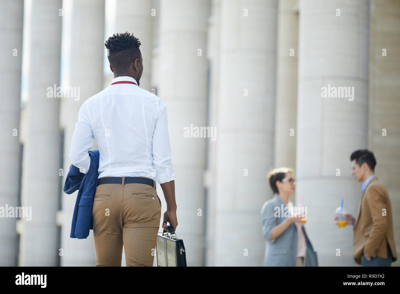 Executive business man walking briefcase hi-res stock photography and ...