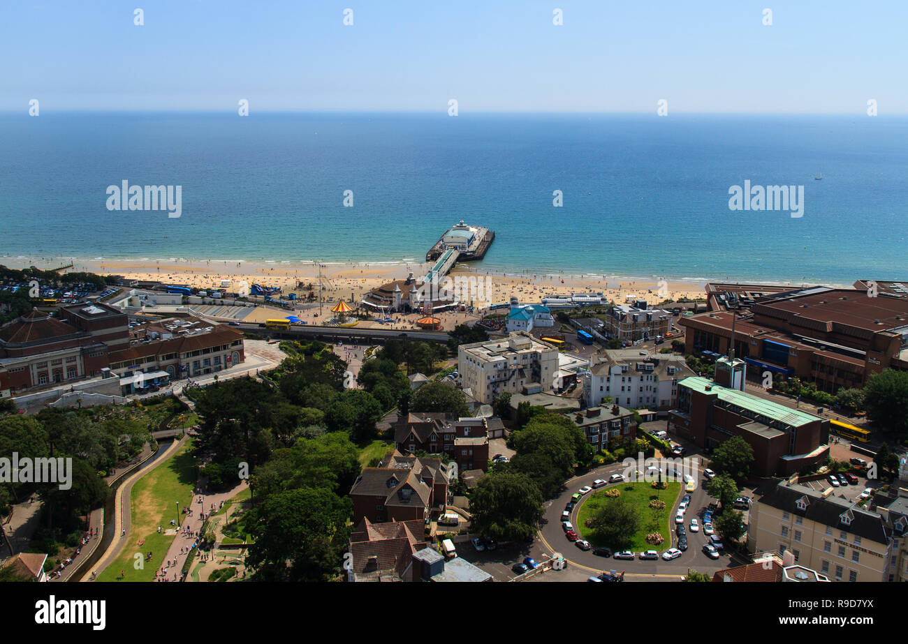 Bournemouth aerial view hi-res stock photography and images - Alamy