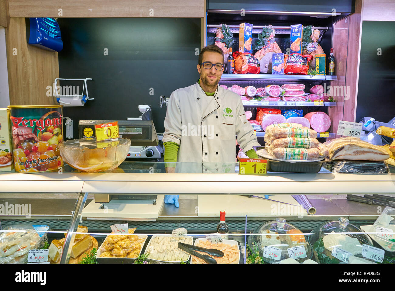 MILAN, ITALY - CIRCA NOVEMBER, 2017: indoor portrait if worker at ...