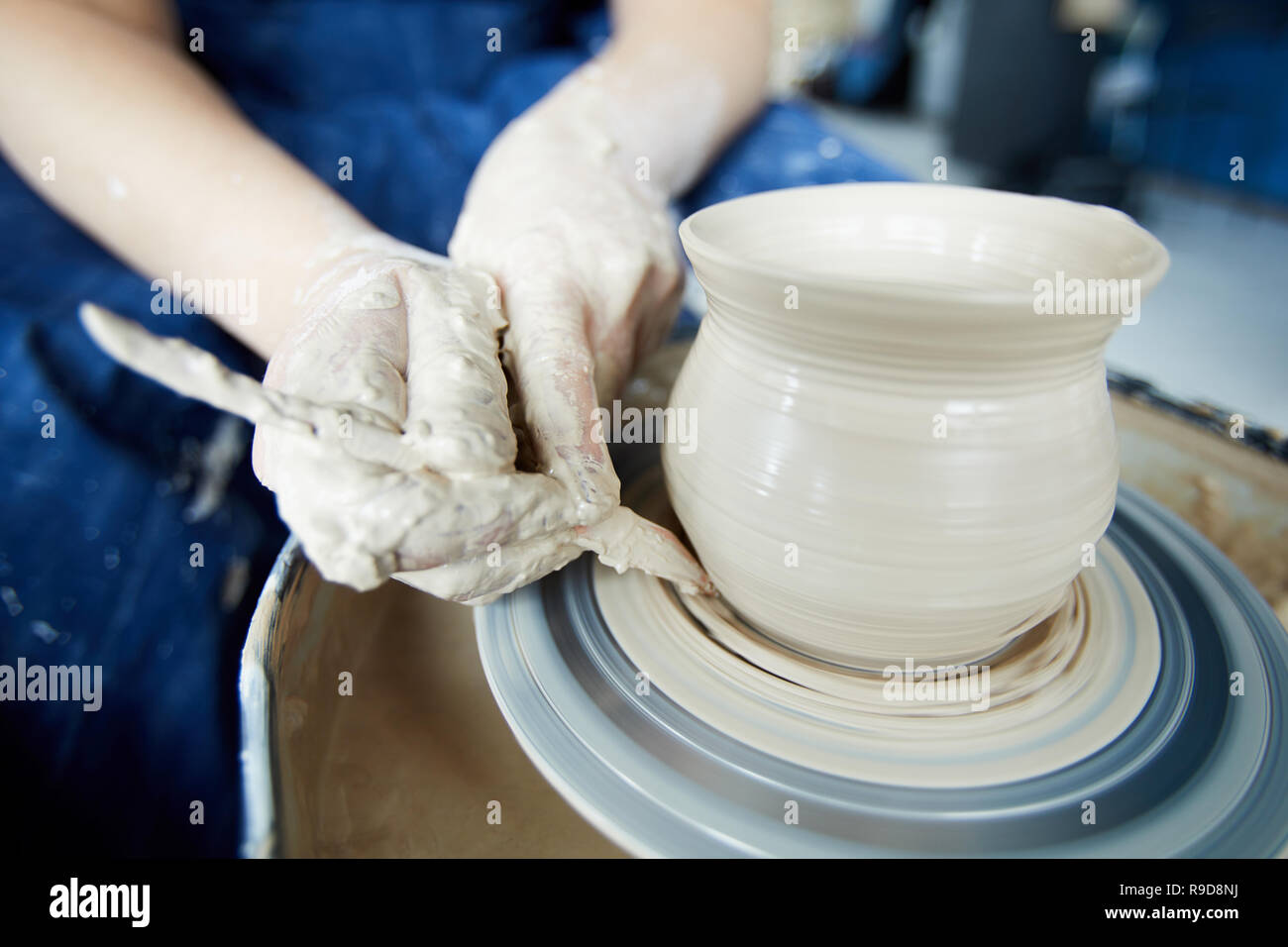 Making shape of jug Stock Photo - Alamy