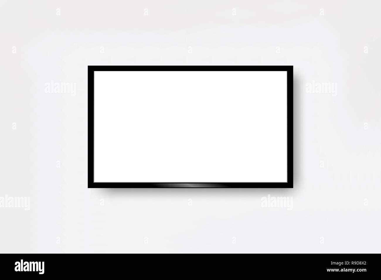 TV screen flat lcd led vector illustration Stock Vector Image & Art - Alamy