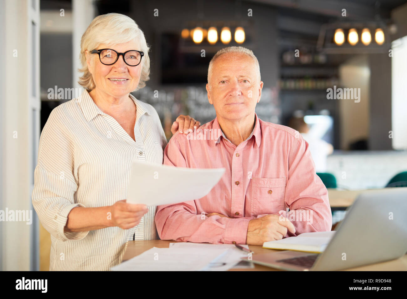 Happy mature businesswoman working hi-res stock photography and images ...