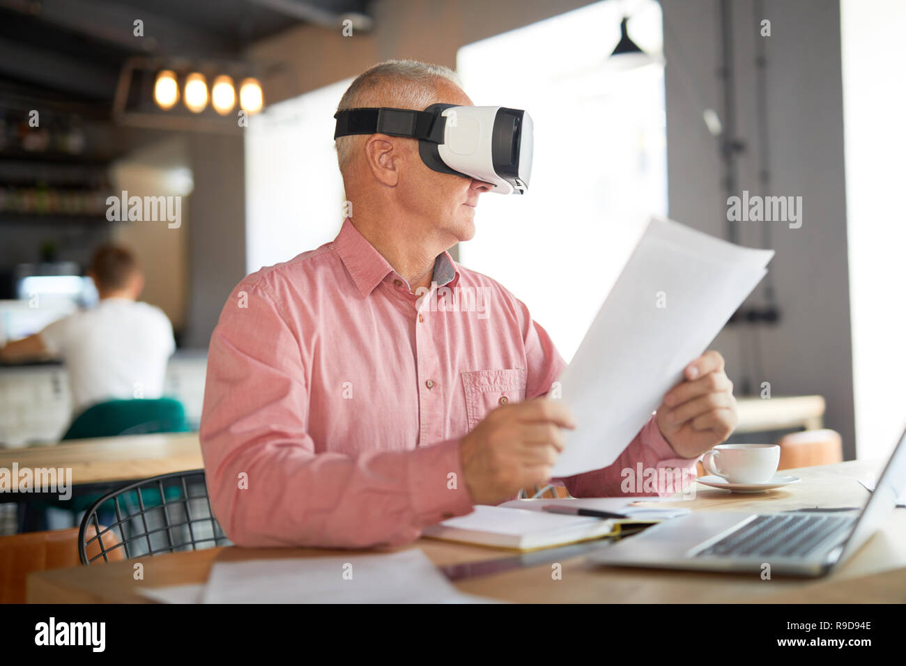 Businessman working virtual display hi-res stock photography and images ...
