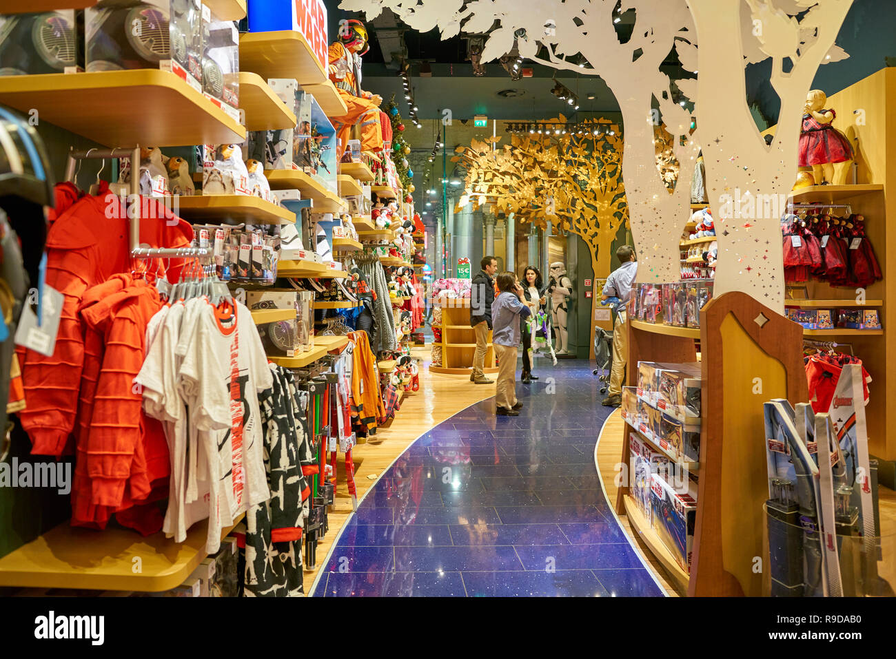 MILAN, ITALY - CIRCA NOVEMBER, 2017: inside Disney Store in Milan ...