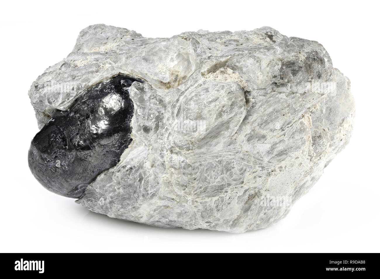 Apache tear (obsidian) from the USA isolated on white background Stock ...