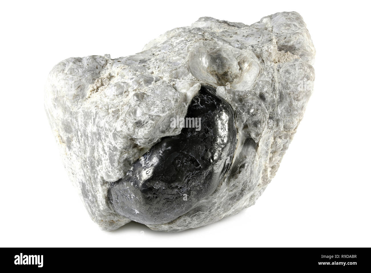 Apache tear (obsidian) from the USA isolated on white background Stock ...