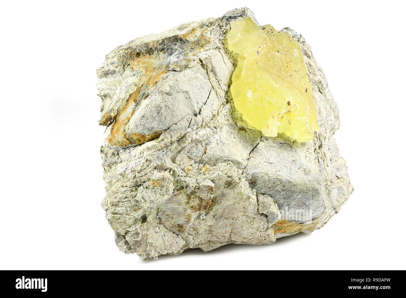 yellow brucite on matrix from Qillah Saifullh, Baluchistan, Pakistan ...