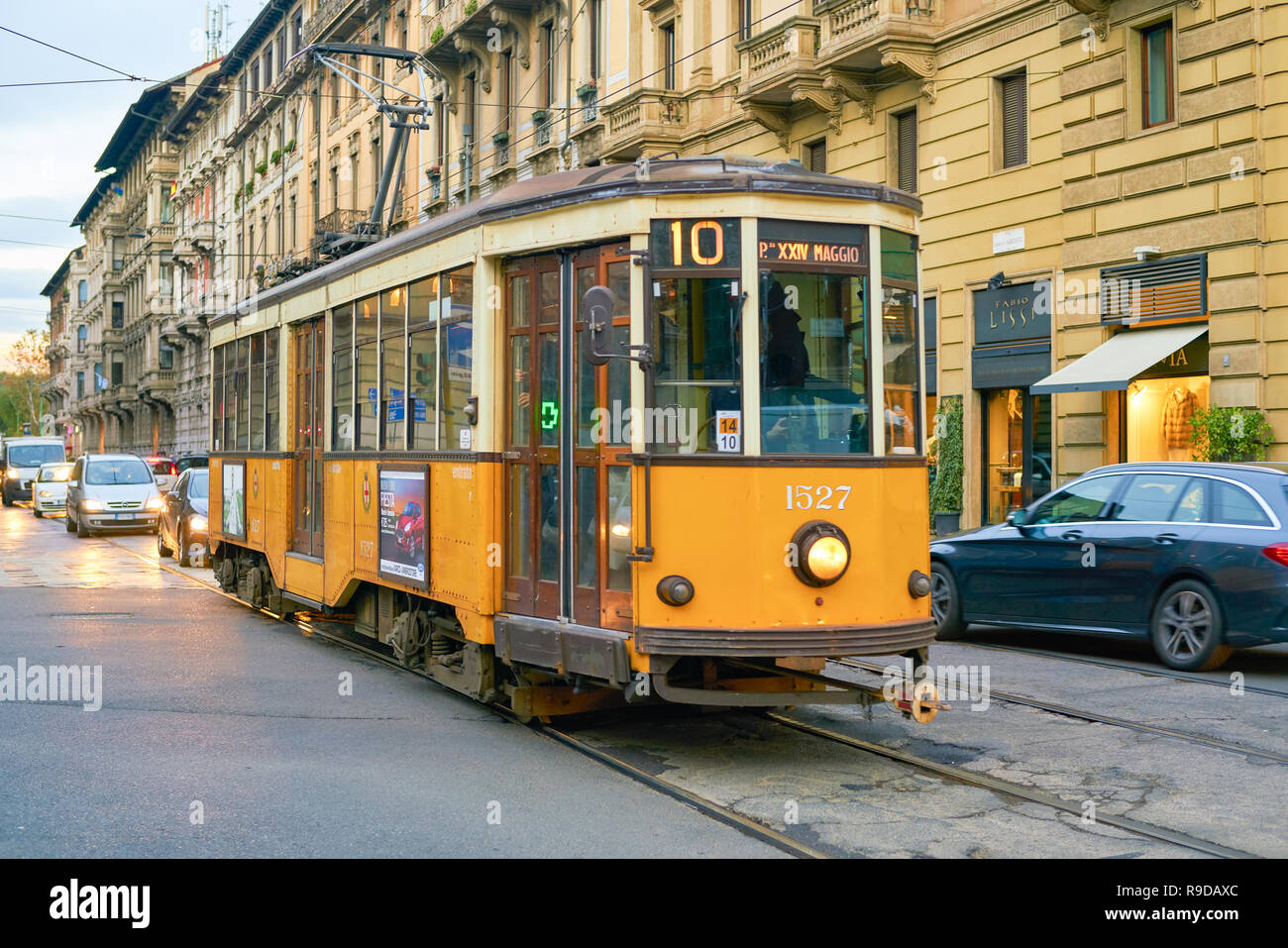 MILAN, ITALY - CIRCA NOVEMBER, 2017: tram in the city of Milan Stock ...