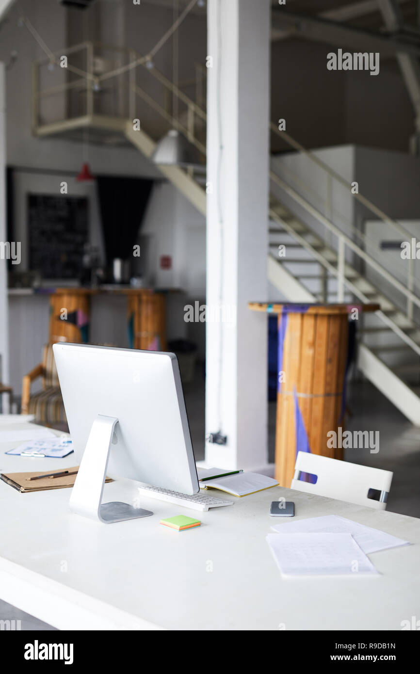 Workplace of employee Stock Photo - Alamy