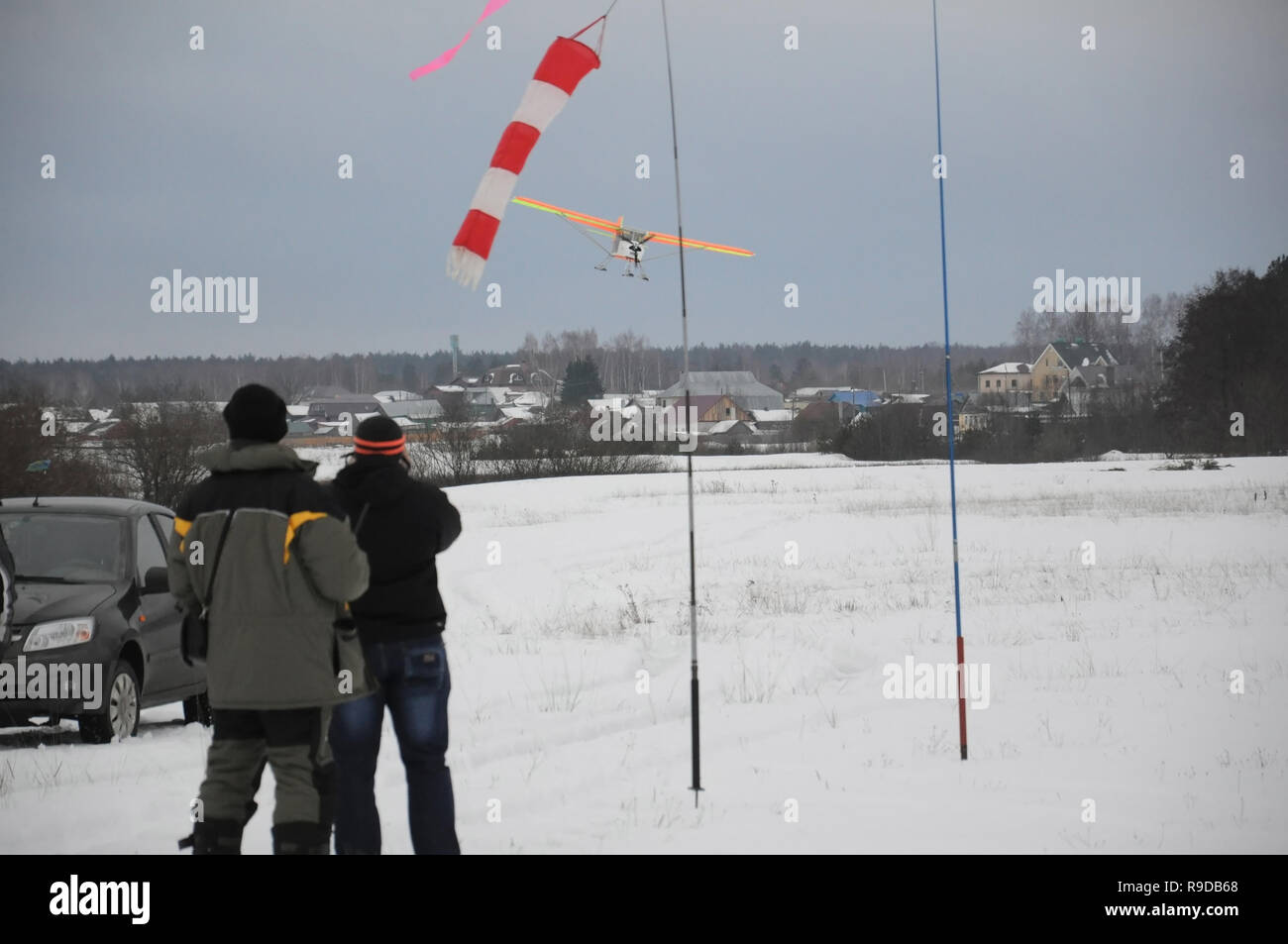 Vladimir region, Russia. 18 January 2015. Neighborhoods of town Kovrov ...
