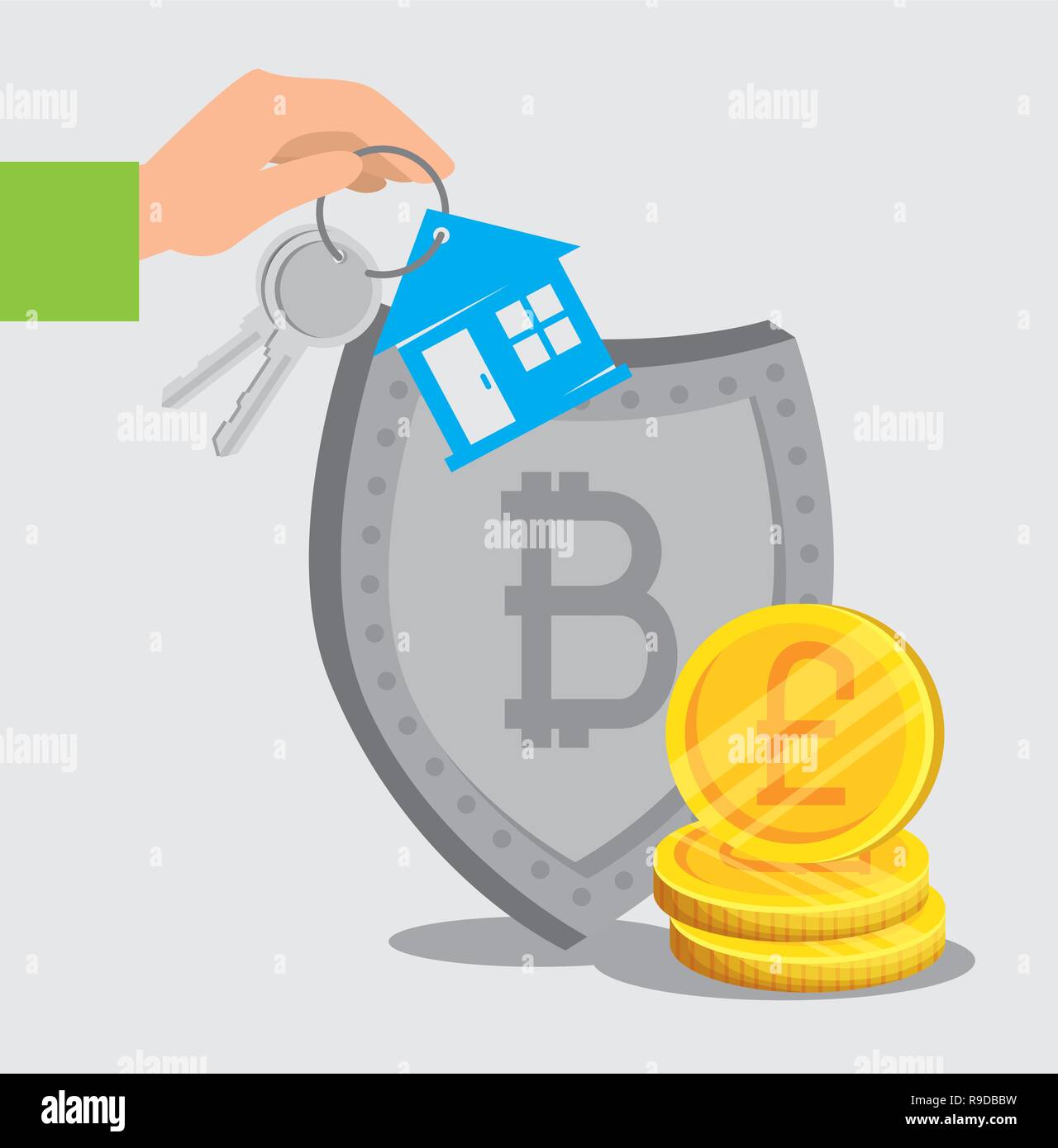 Exchange House Keys Stock Vector Images - Alamy