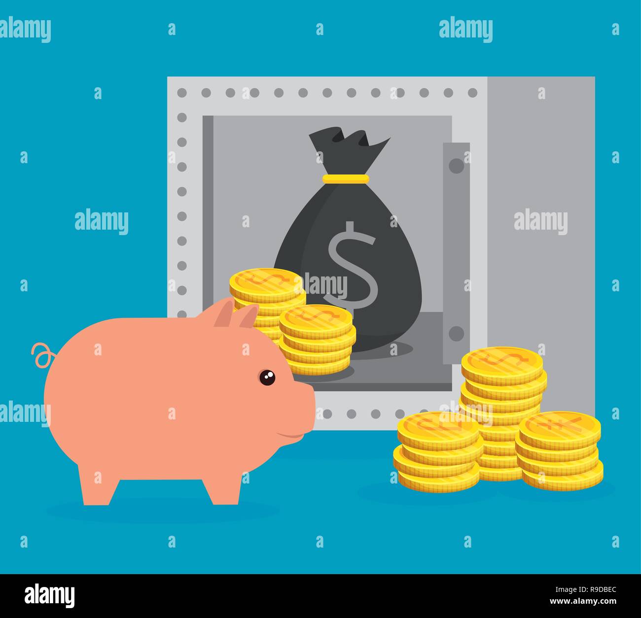 Strong box Stock Vector Images - Alamy