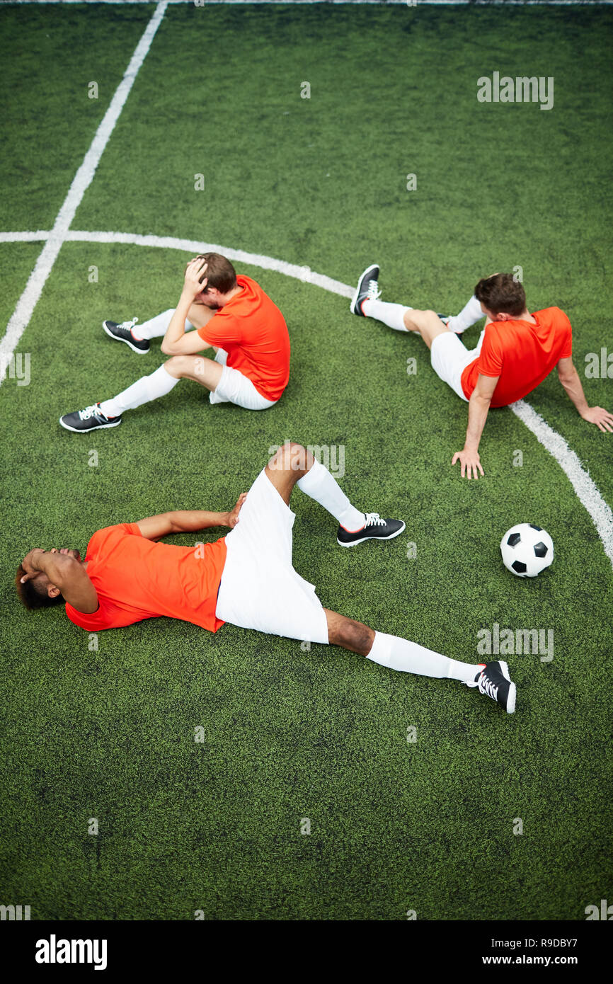 Exhausted Soccer Player