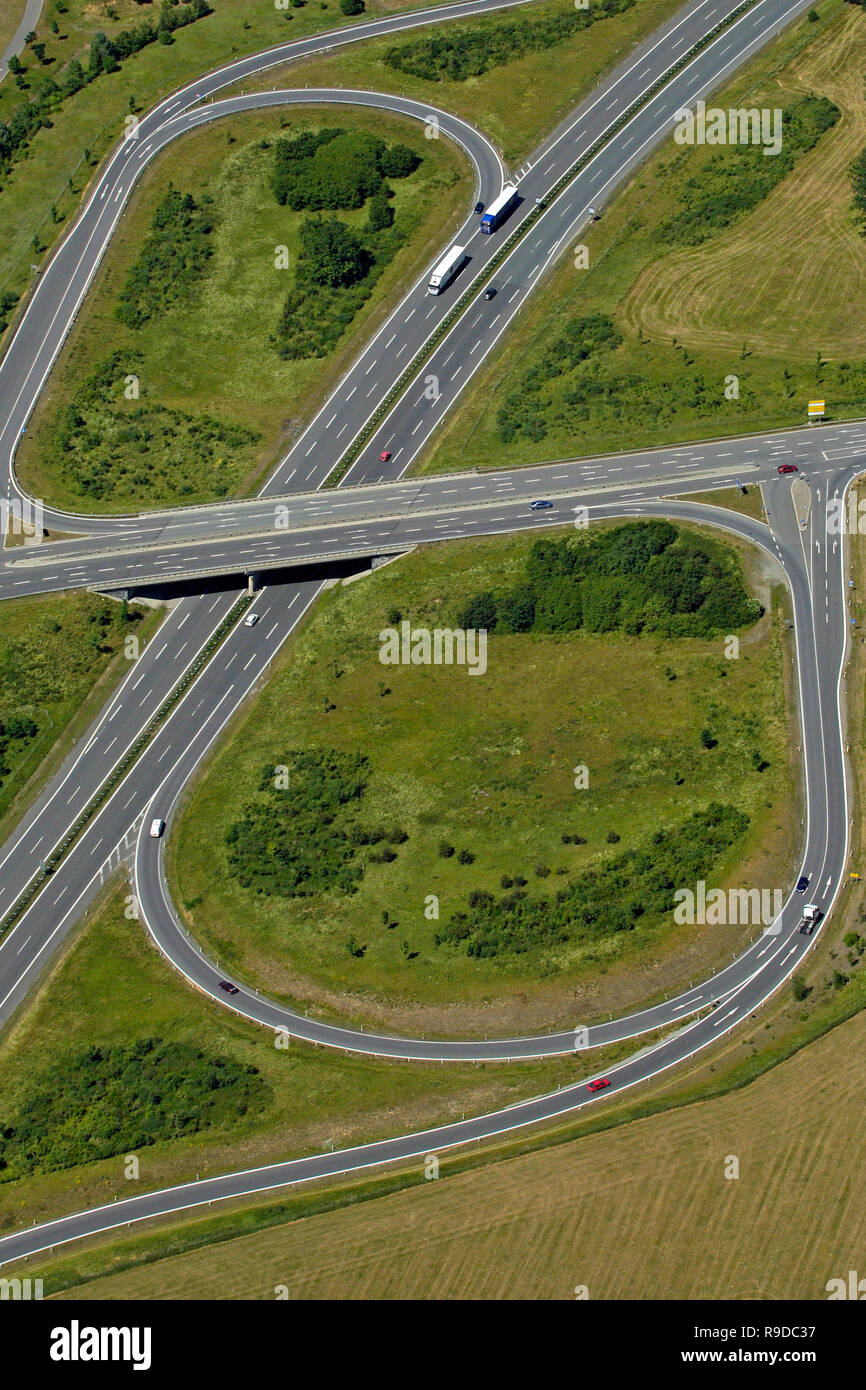 Autobahn luftaufnahme hi-res stock photography and images - Alamy