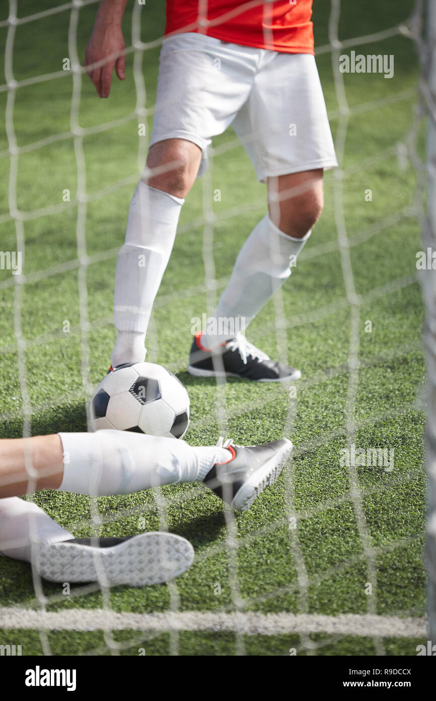 Man catching football goal hi-res stock photography and images - Alamy