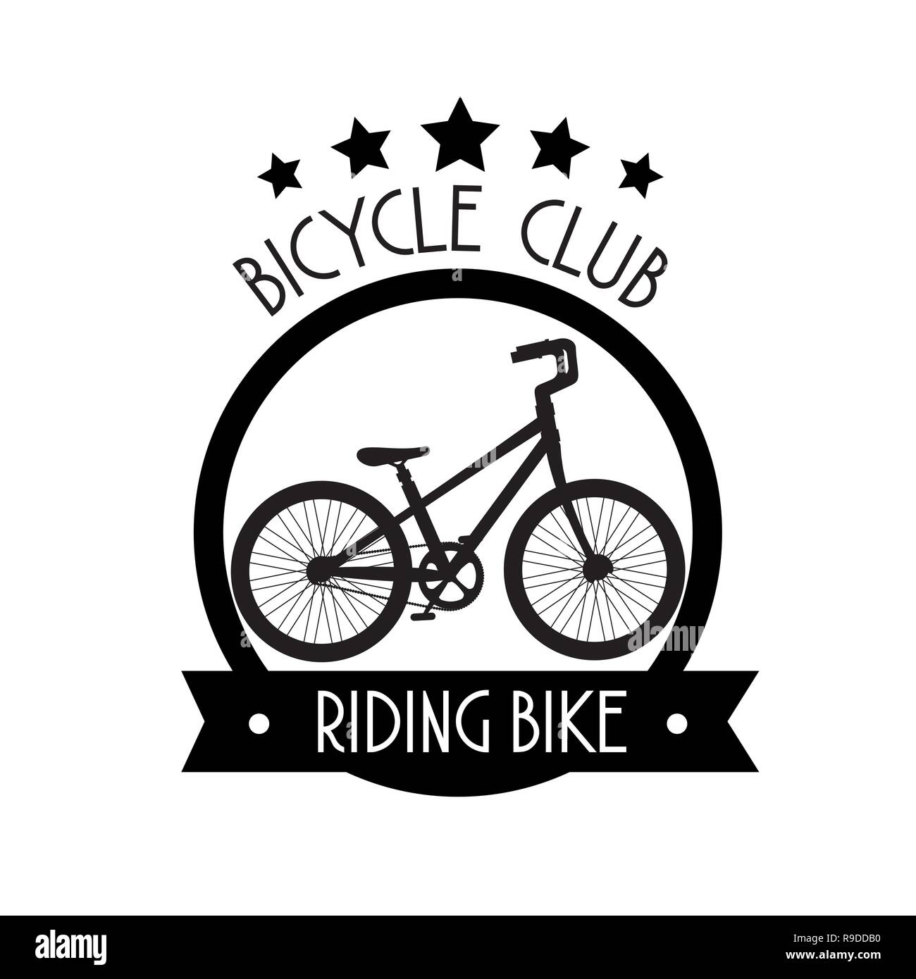 emblem bicycle transport club to ride Stock Vector Image & Art - Alamy