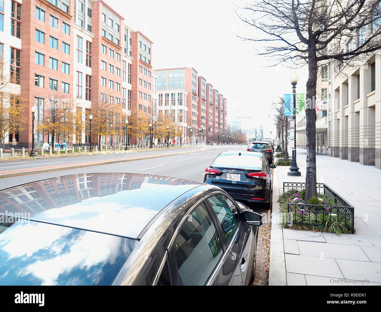 View of M street in the Capitol Riverfront area in Washington DC Stock ...