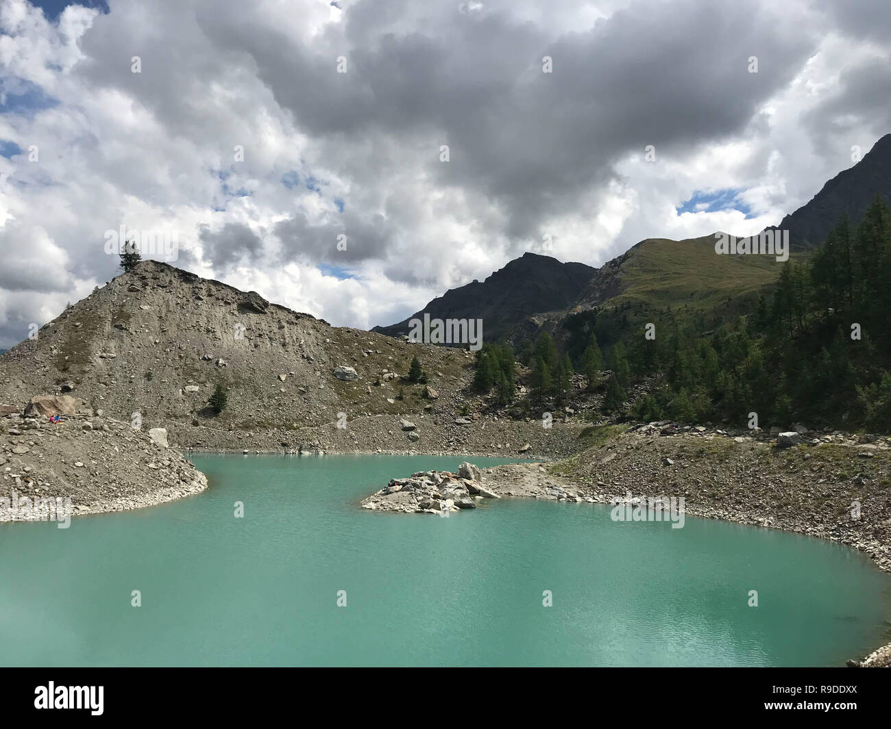 Lake. Veny Valley, Val d'Aosta - Italy Stock Photo - Alamy