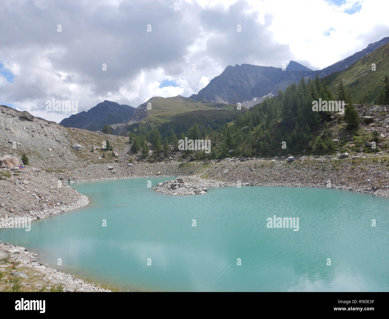 Lake. Veny Valley, Val d'Aosta - Italy Stock Photo - Alamy