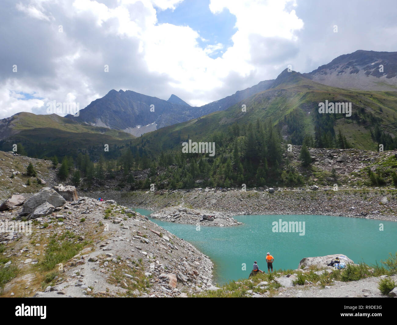 Veny Valley, Val d'Aosta - Italy. Lake Miage Stock Photo - Alamy