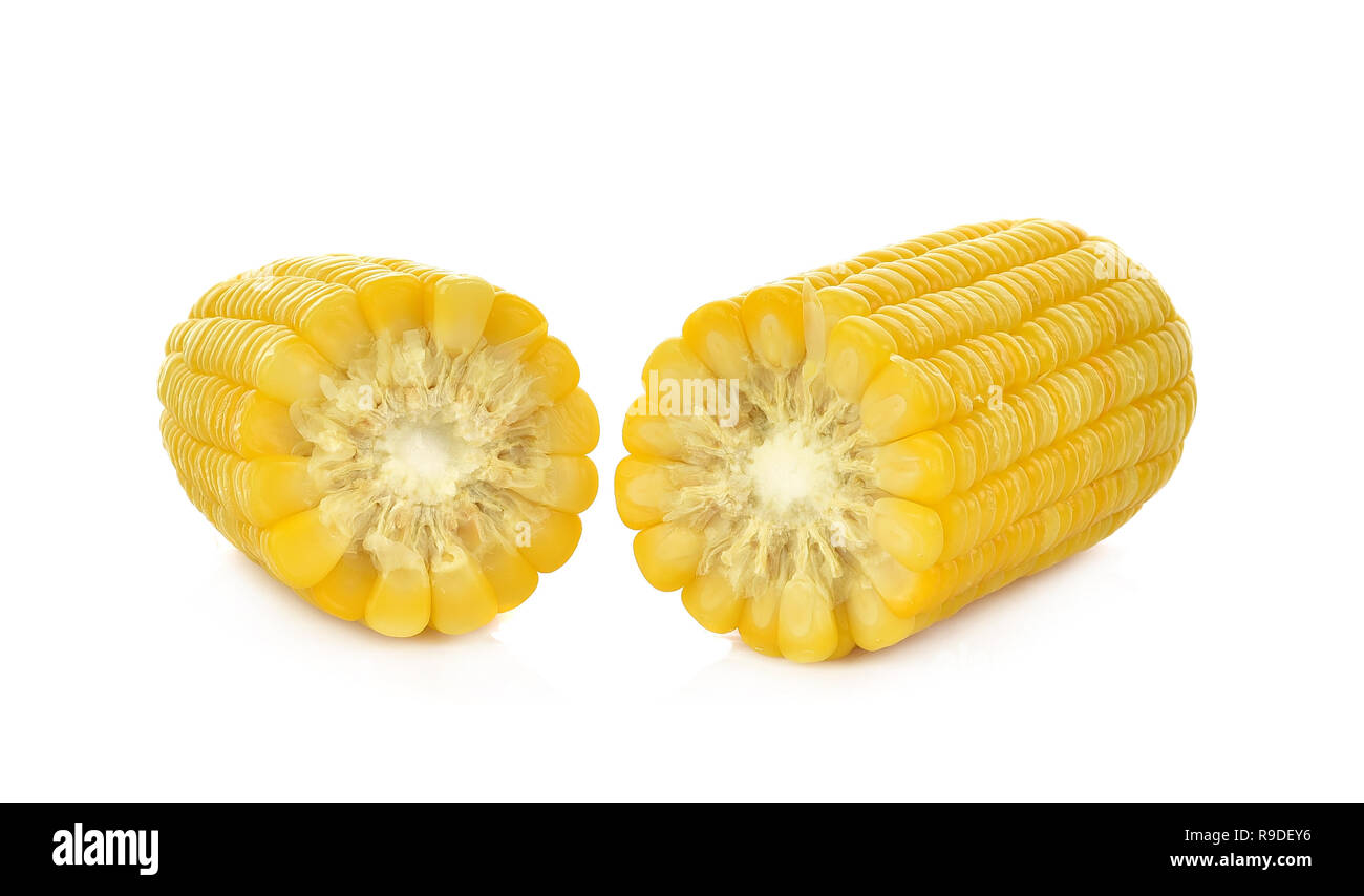 Maize isolated on white background Stock Photo - Alamy